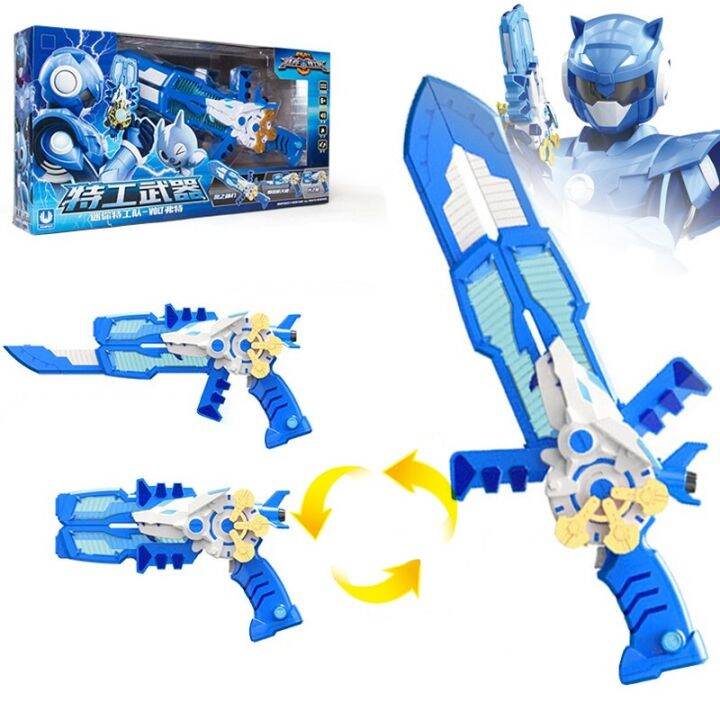 Three Mode Mini Force Transformation Sword Toys with Sound and Light ...