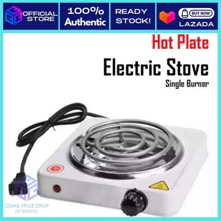 Portable Electric Stove Single Burner 1000W Power Hot Plate Overheat protection Non-stick ...