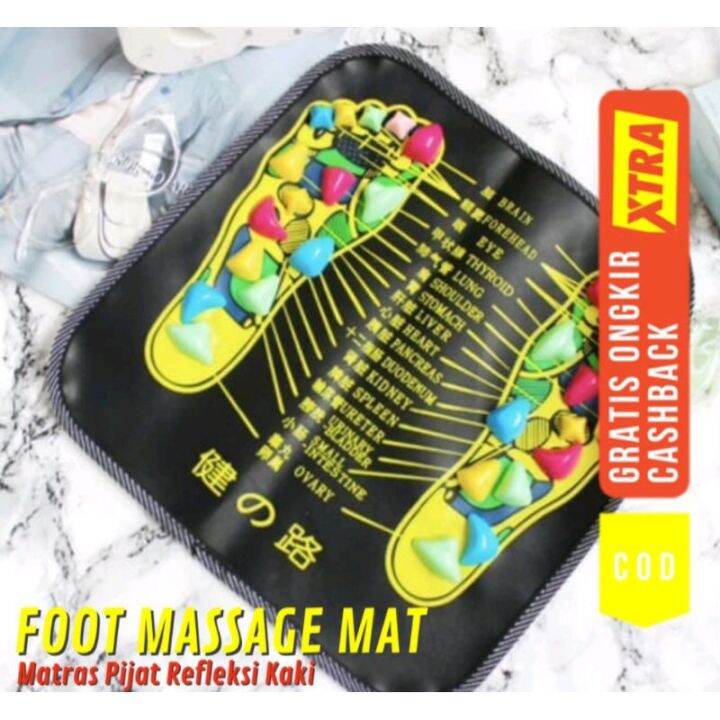 MATRAS PIJAT KAKI REFLEKSI MASSAGE MAT - ALAS PIJAT KAKI REFLEKSI - FOOT MASSAGE MAT | Lazada ...