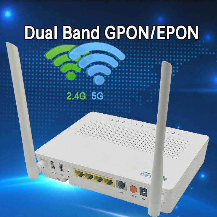 Used F673av9 Dual Band ONT / ONU /GPON / XPON Modem 2.4G/5.8G and ZTE PT939G WITH POWER Second ...