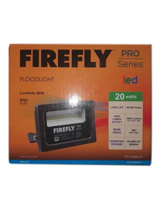Firefly 20 Watts LED Floodlight PRO Series IP65 Daylight (90-265Volts ...
