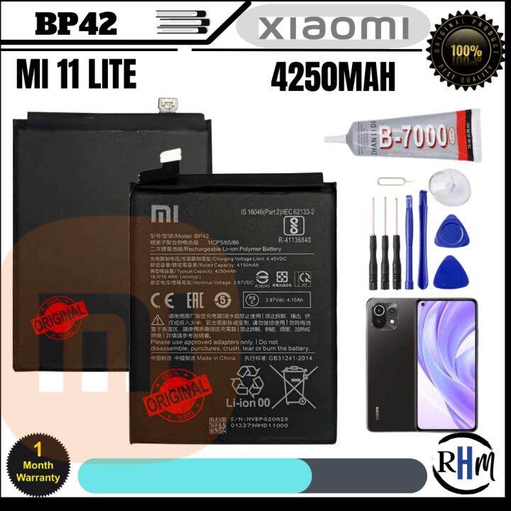 Xiaomi MI 11 LITE Battery, Model BP42 Original Quality Li-Polymer ...