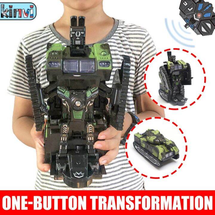 Remote control car Transformers tank deformation robot model with light ...
