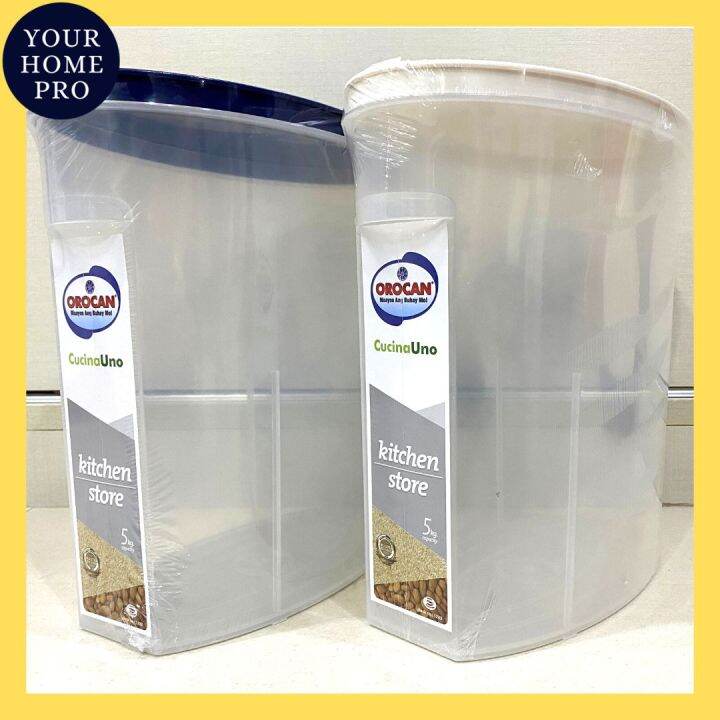 Orocan 5kg Rice Box Dry Food Storage Container with Lid, for Pasta ...