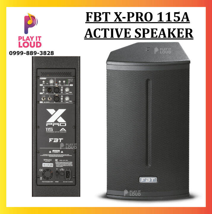FBT X-PRO 115A 2-Way BI-AMPLIFIED 15" ACTIVE SPEAKER 1200/300 Watts with BUILT-IN BLUETOOTH ...