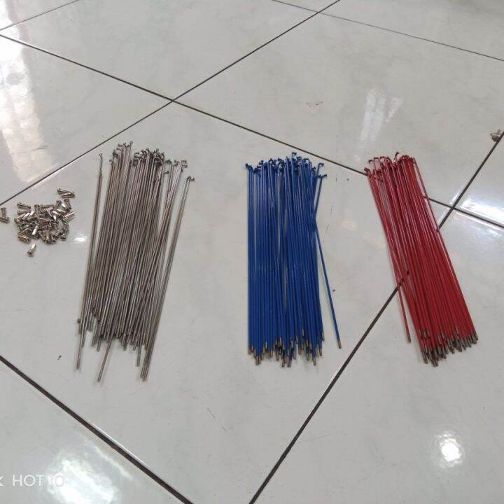 Ruji sepeda 26" jari jari 14 262 stainless / stenless anti karat warna ...