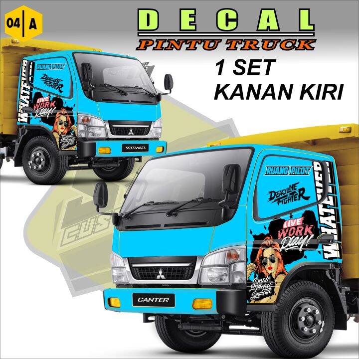 STICKER DECAL PINTU DEPAN CANTER,RAGASA,HINO,TRUCK Full atas sampai ...