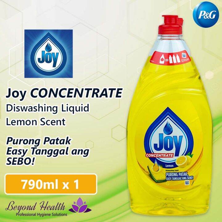 Joy Dishwashing Liquid Concentrate 790ML Lemon Scent Concentrated Dish ...