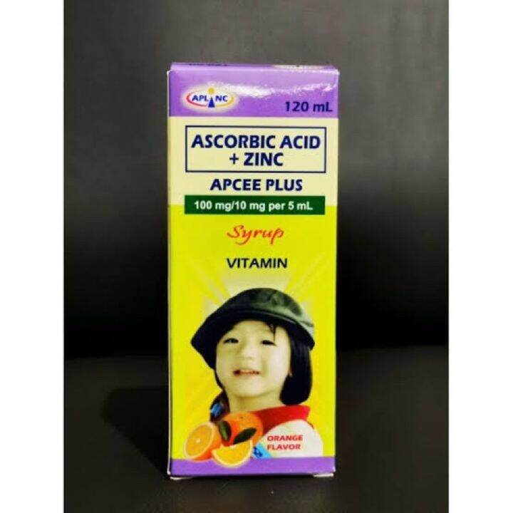 ASCORBIC ACID ZINC (APCEE PLUS) 120ml syrup | Lazada PH