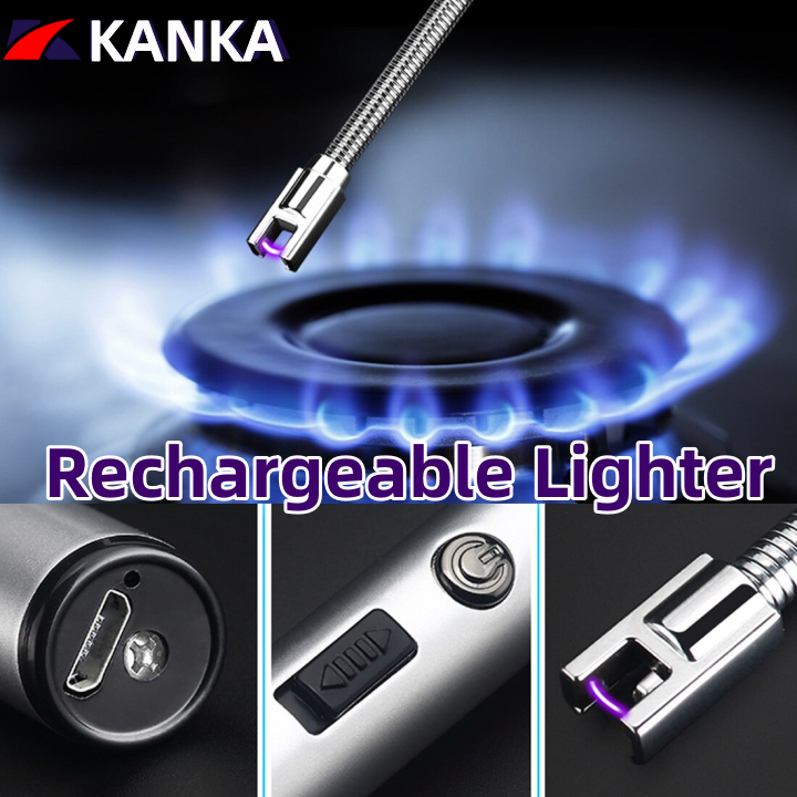 Rechargeable BBQ LED USB Charging Lighter Kitchen Gas Stove Lighters ...