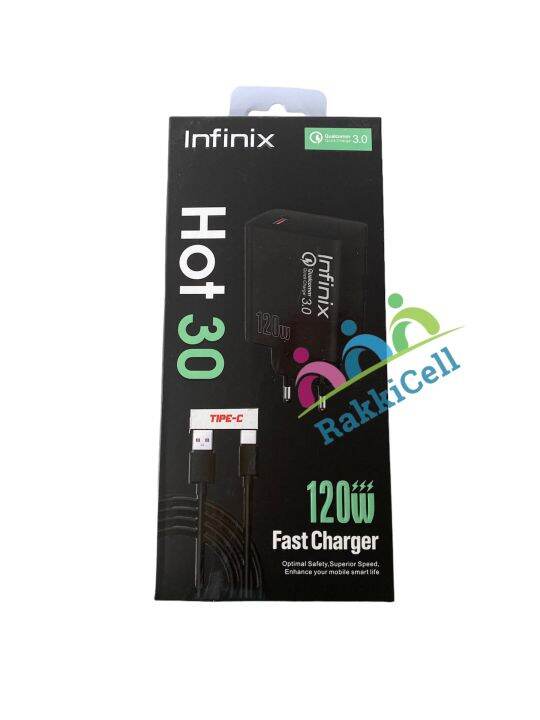 120W Quick Charger 3.0 For Infinix Note 30 / Pro / Note 12 2023 / 120 ...