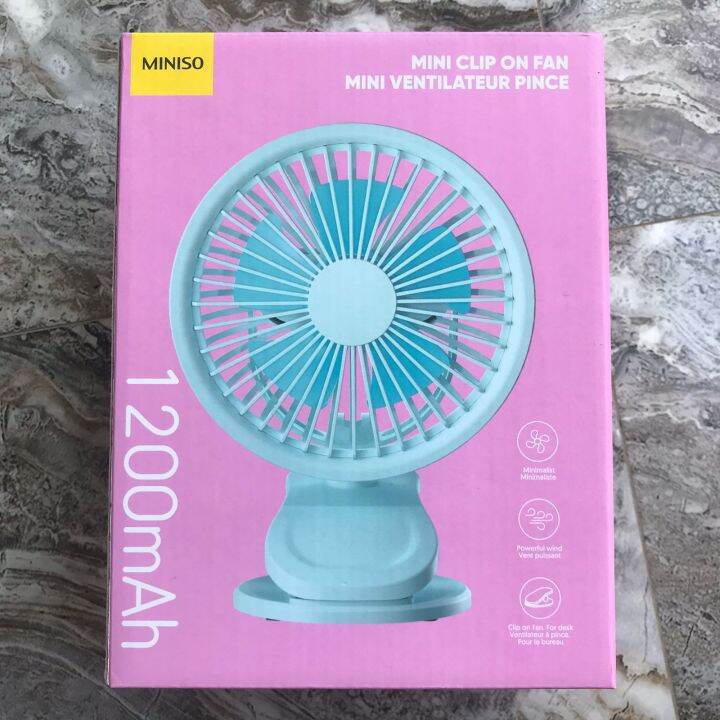 Miniso kipas angin clip miniso fan clip mini clip on fan kipas klip ...