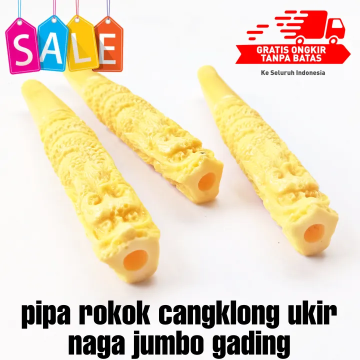 pipa rokok cangklong ukir nagabonar model gading | Lazada Indonesia