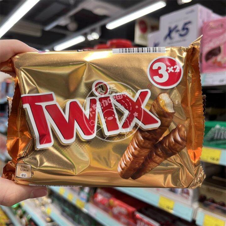 Hong Kong จัดซื้อนำเข้า MARS Twix Chocolate 6ชิ้น150G | Lazada.co.th