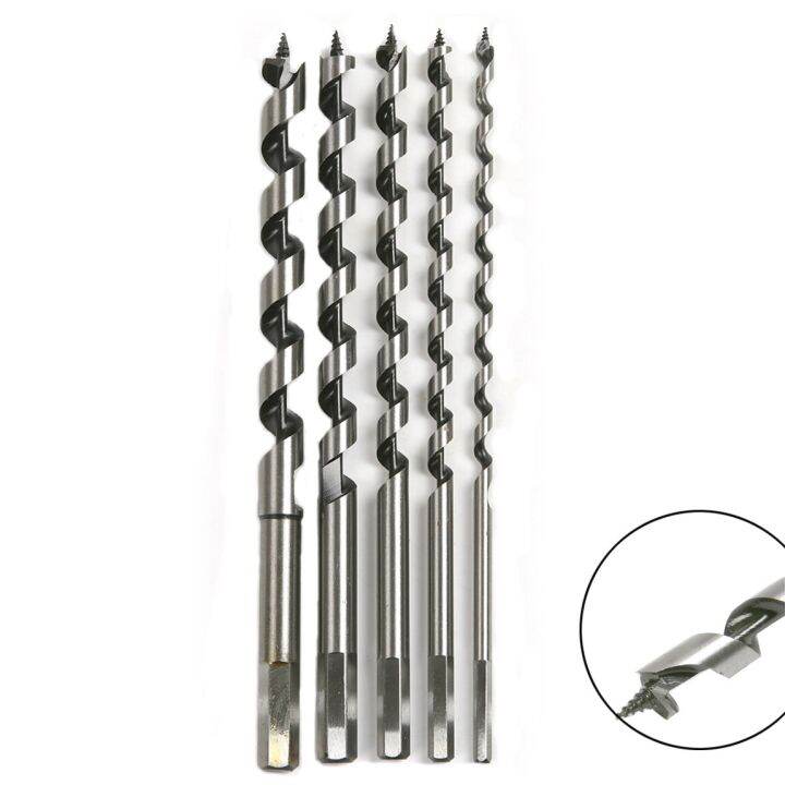 9 Inch 230mm Long 6-14mm Auger Drill Bits Wood Carpenter Masonry Hobby ...