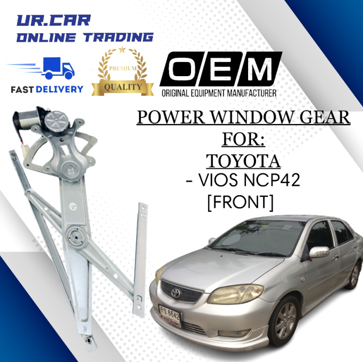 TOYOTA VIOS NCP42 FRONT (LEFT & RIGHT) POWER WINDOW GEAR WITH MOTOR 100 ...