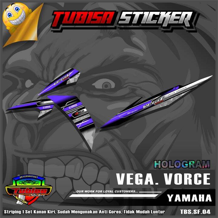 Sticker Striping Vega Force - Stiker Striping Variasi Motor Vega Force ...