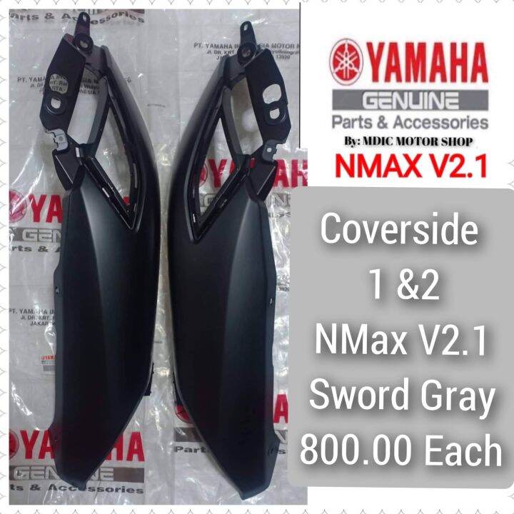 COVERSIDE 1 &2 SWORD GRAY NMAX V2.1 YAMAHA GENUINE PARTS | Lazada PH