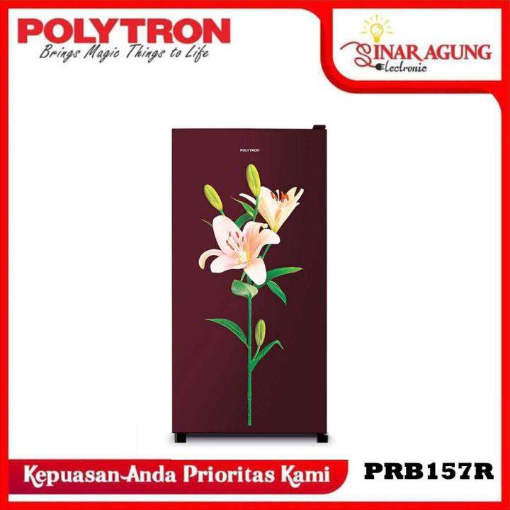 POLYTRON KULKAS 1 PINTU PRB157 / PRB 157 150 LITER - MERAH | Lazada ...