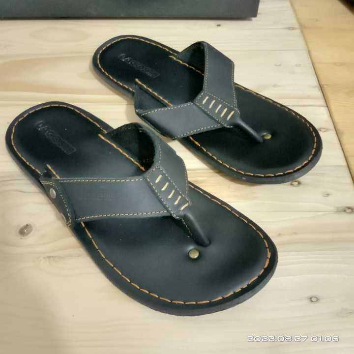 sendal varian kulit asli trendy khusus pria yang sangat bagus dan ...