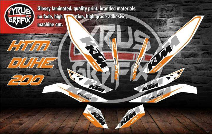 KTM DUKE 200 DECALS | Lazada PH