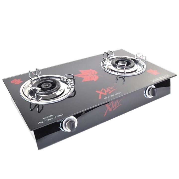 XMA Double Burners Glass Table Top Gas Cooker Stove XMA-828 | Lazada