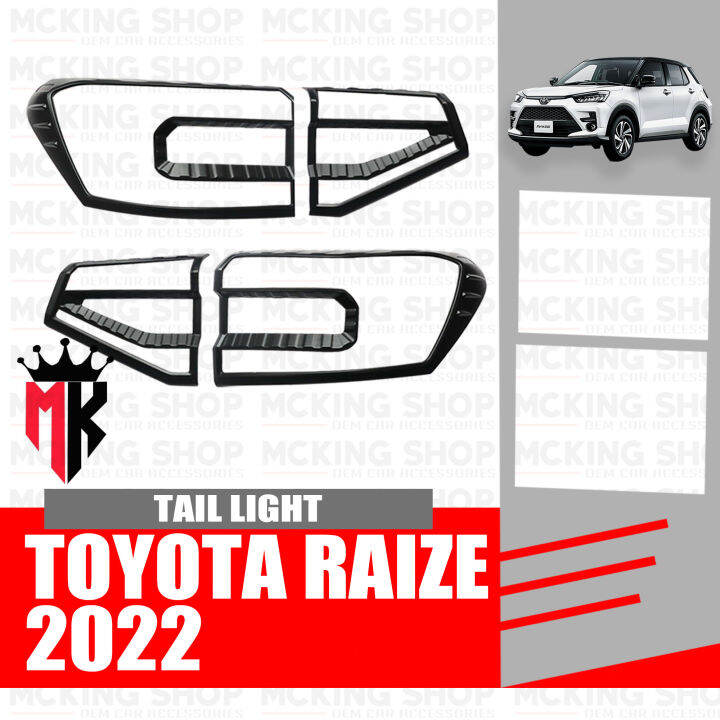 Toyota Raize 2022 Tail Light / Taillight Cover (Matte Black) | Lazada PH