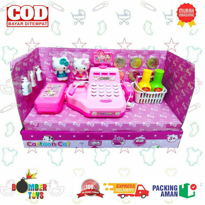 MAINAN CASHIER REGISTER BELANJA KASIR HELLO KITTY | Lazada Indonesia