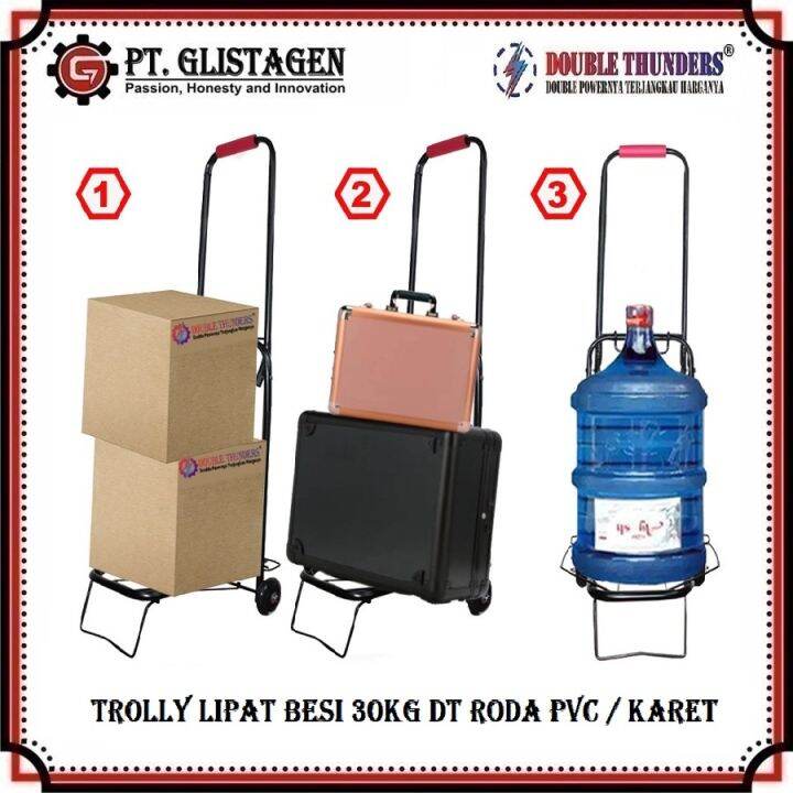 Trolley Lipat Trolly Troli Besi 30Kg Serbaguna Double Thunders Roda ...