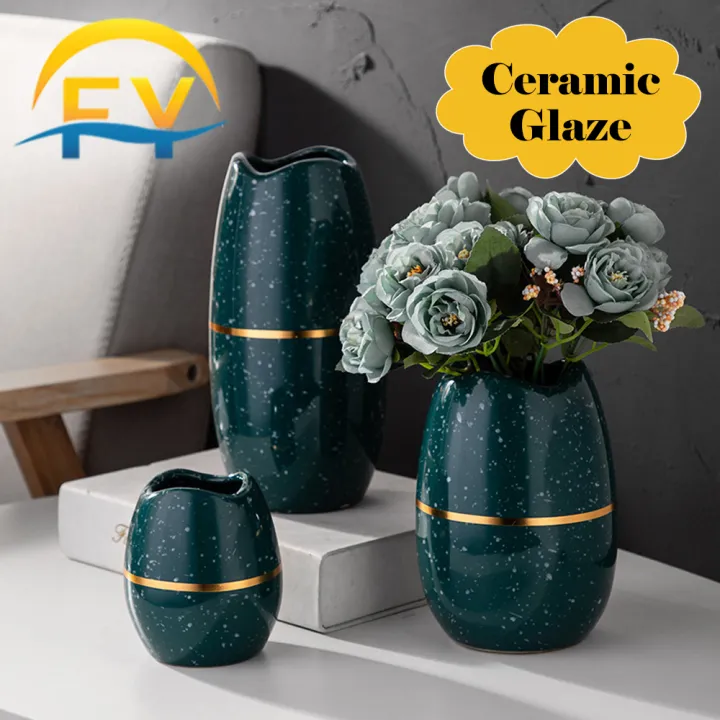 FY Ceramic Vase Porcelain Vase Modern Scandinavian minimalist Design ...