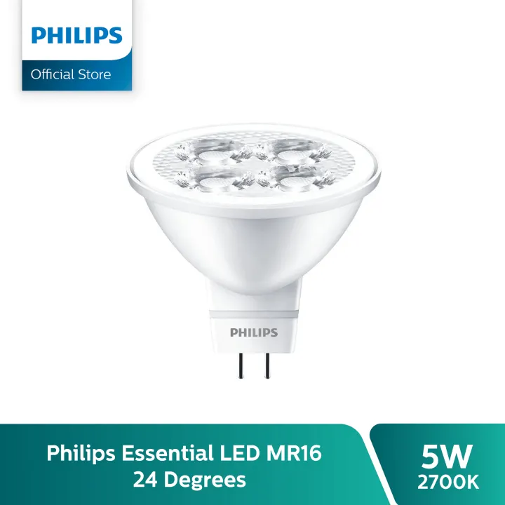 Philips Essential LED MR16 5W 2700K 24 Degrees | Lazada PH