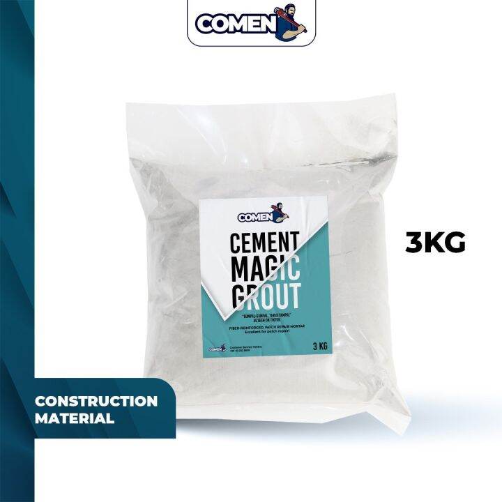 COMEN Cement Magic Grout 3KG Ready Mix Wall Floor Fiber Concrete Cement ...