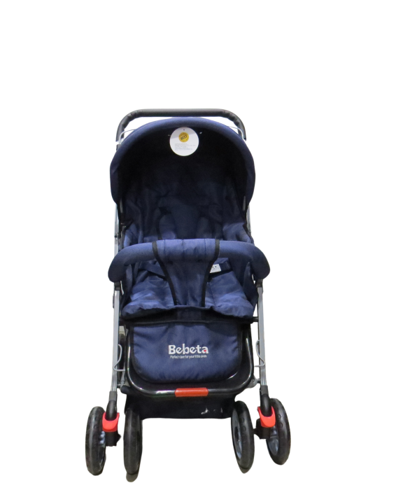 Bebeta Reversible Stroller Buggy Type Linen Fabric 5 Point Belt, 6 ...