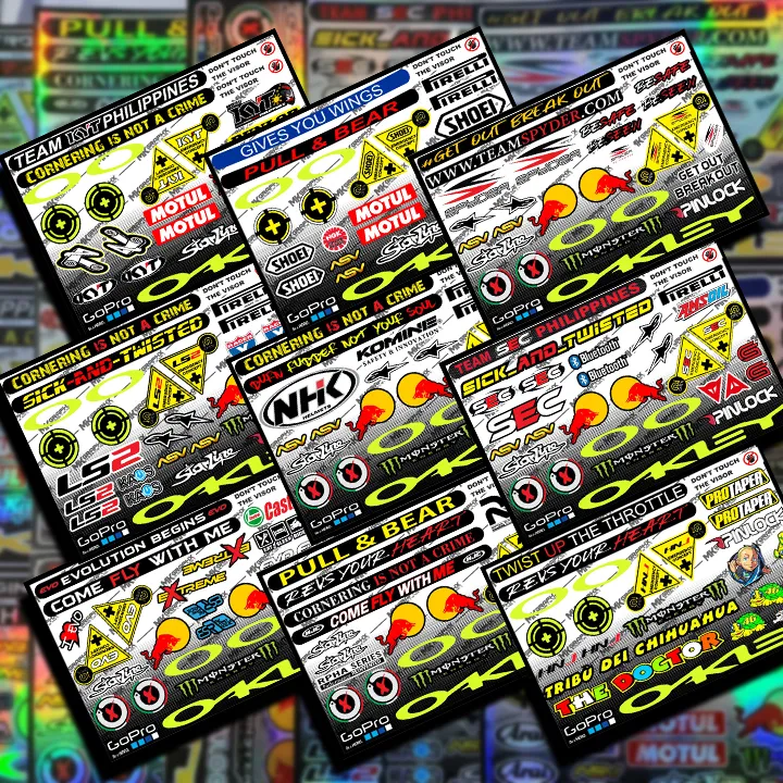 HELMET VISOR LENS STICKER DECALS HIGH QUALITY NO FADE LAMINATED EVO KYT ...