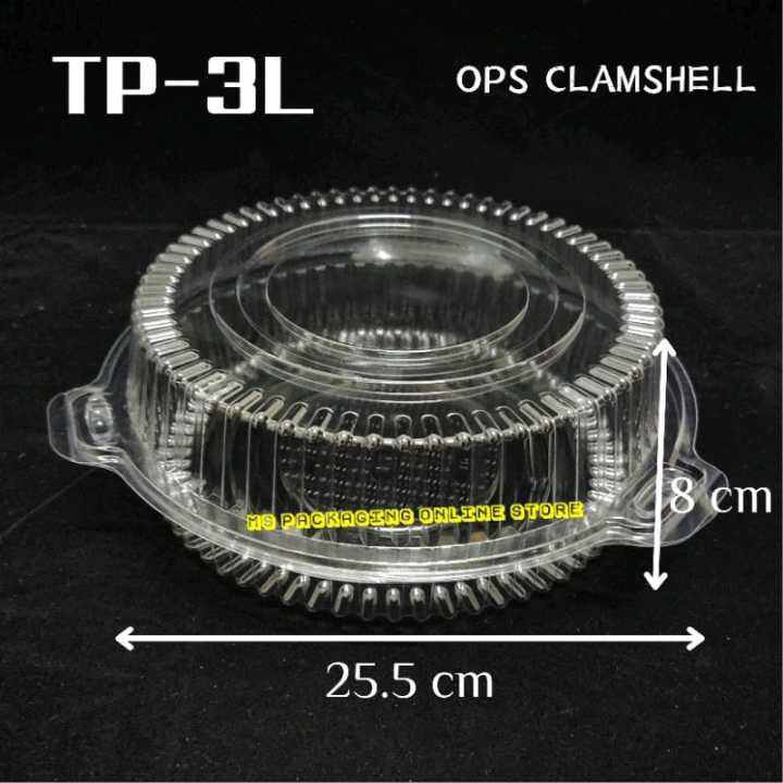 TOLI OPS Clamshell TP-3L Plastic Tray -100pcs± Disposable Packaging ...