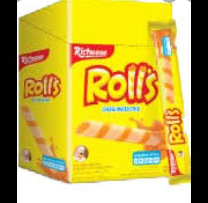 Wafer Rolls keju 8g | Lazada Indonesia
