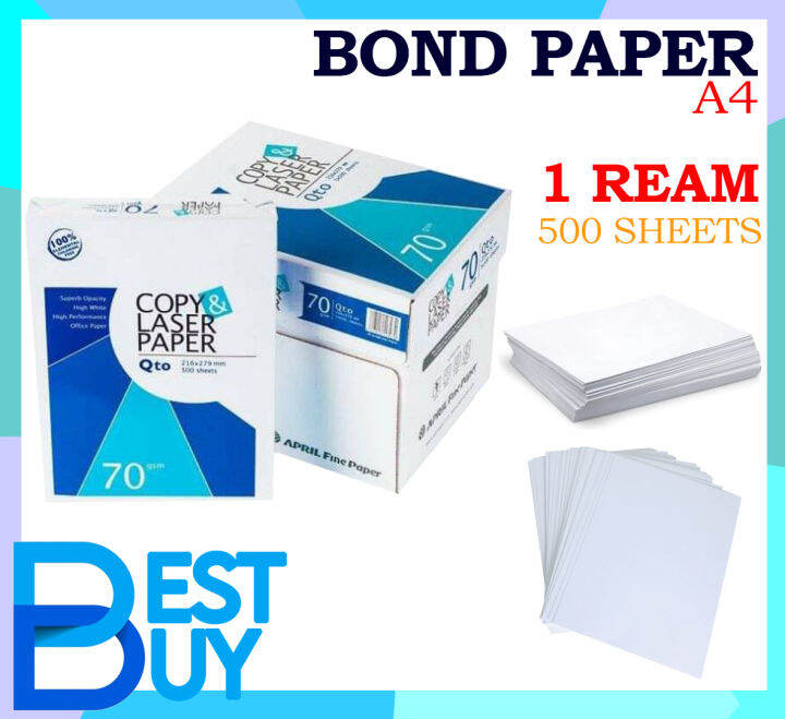 LETTER SIZE (SHORT)COPY & LASER | BOND PAPER | COUPON BOND (500 SHEETS ...