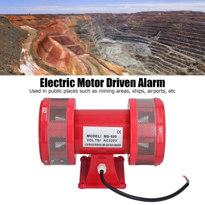 Air Raid Siren MS-590 AC220V Motor Driven Air Raid Siren Horn Fire ...