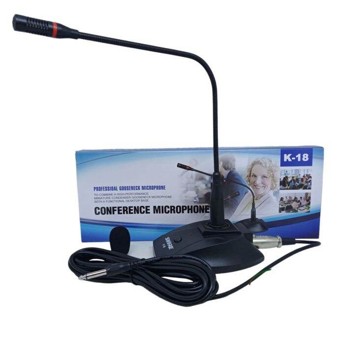 Kenwood Microphone Meja Mic Podium K-18 Suara Mantap | Lazada Indonesia