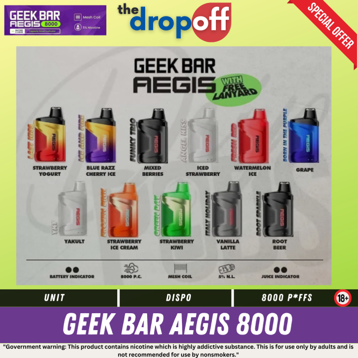 GEEK BAR AEGIS 8000 GEEKBAR FOR MEN | Lazada PH