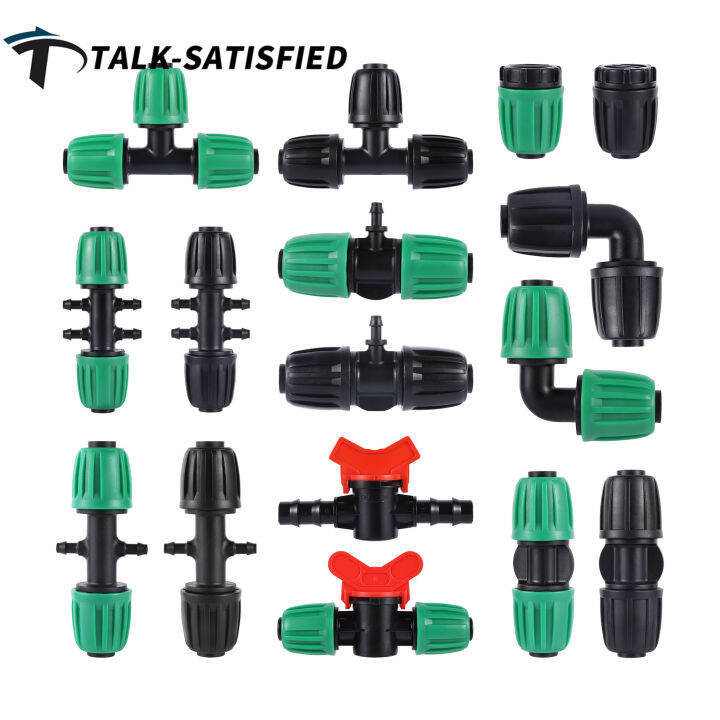 2PCS 16mm PE Tube Locking Connector Garden Irrigation Adapter Swivel 4 ...