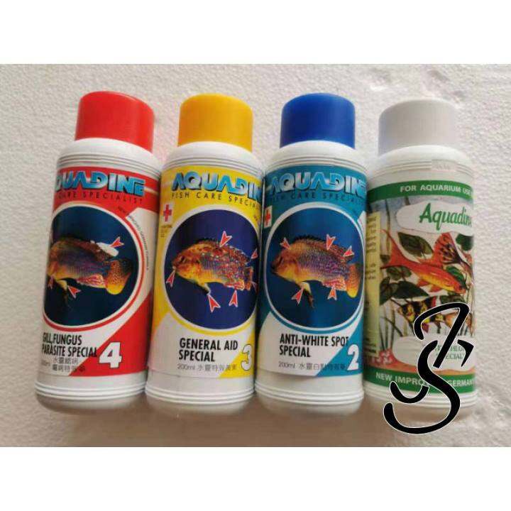 Aquadine Anti Chlorine White Spot General Aid Grill Fungus Parasites ...