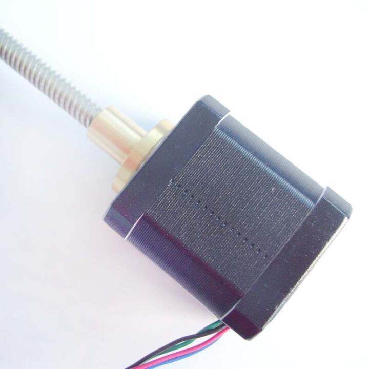 4-lead NEMA 17 External T8 Linear Stepper Screw Motor 2 Step 110 mm ...