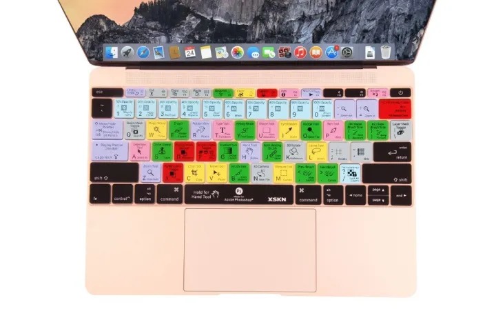 XSKN สำหรับ Photoshop Keyboard Cover สำหรับ Macbook 12 A1534, US Layout ...