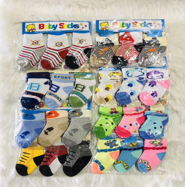 Violeta's Accessories 2pairs Cotton New Born 0 to 12 months Socks ...