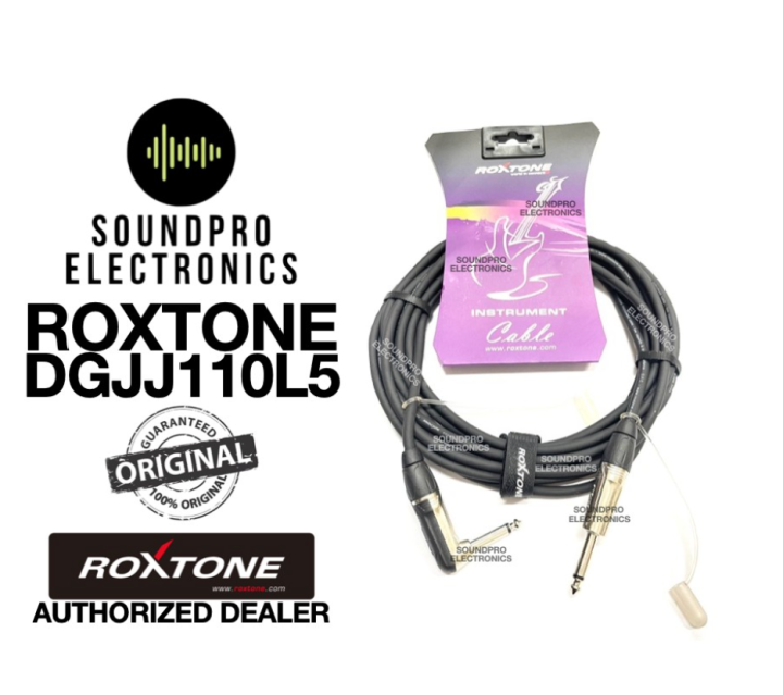 ROXTONE DGJJ110L5 PL-55 Mono RIGHT ANGLE to PL-55 Mono Male Plug ...