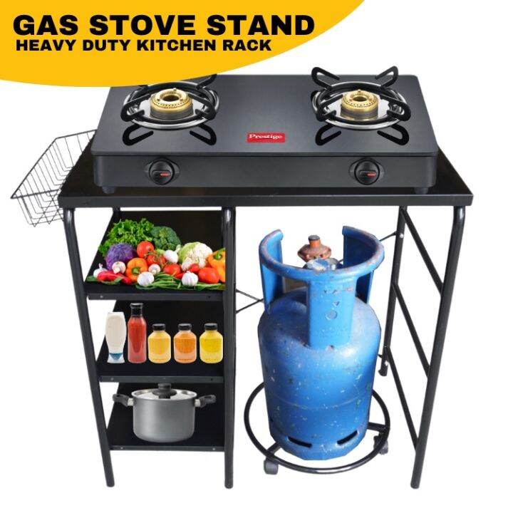 Stainless Gas Stove Stand Heavy Duty Kitchen Rack Stove Rack (With ...