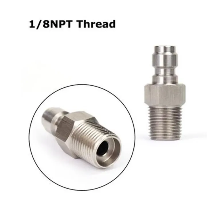 Adapter Male Thread Quick Connect Valve PCPConnector Plug M10*1-1/8NPT ...