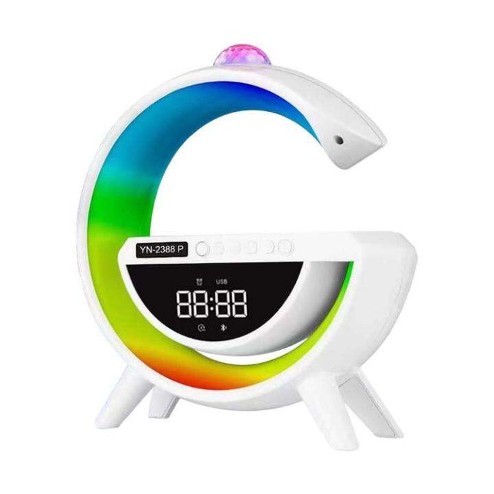 Speaker Ambient Lighting Smart G-Shaped LED Light With Speaker Digital ...