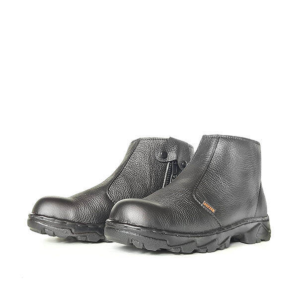 Sepatu PDH Safety Hitam Semi Boots Kulit Asli | Lazada Indonesia